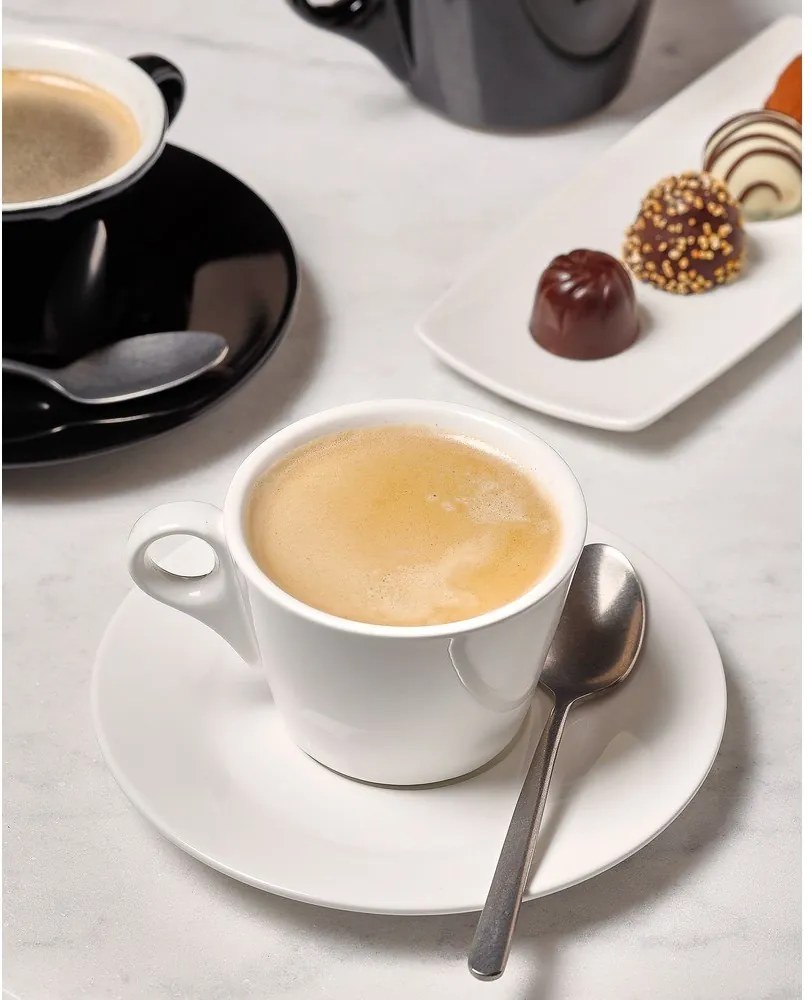 Bílý porcelánový podšálek ø 15,5 cm Barista – BonBistro