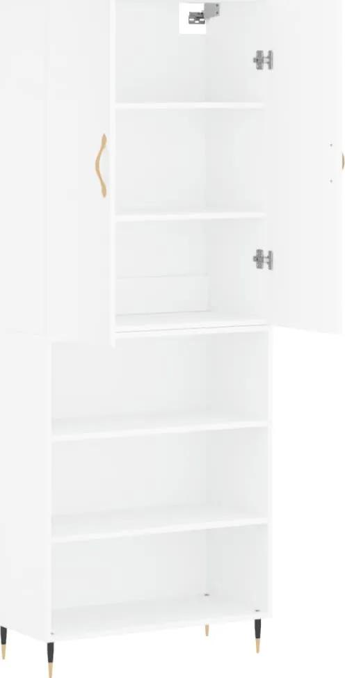 vidaXL Skříň highboard 69,5 x 34 x 180 cm kompozitní dřevo [3196051] Barva: šedá sonoma
