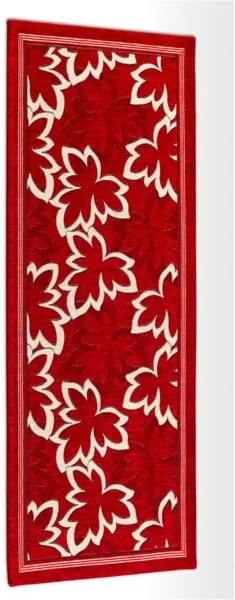 Červený vysoce odolný kuchyňský běhoun Floorita Maple Rosso, 55 x 280 cm