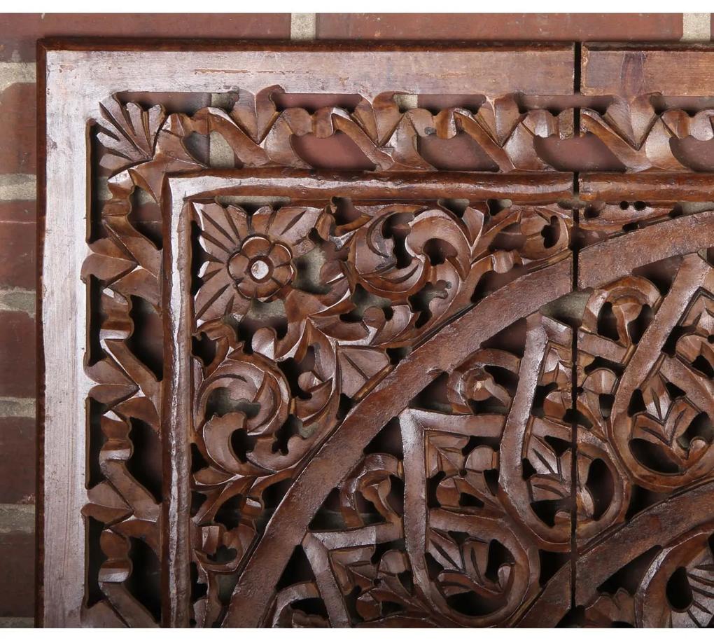 Orientální dřevěná mandala Hossam