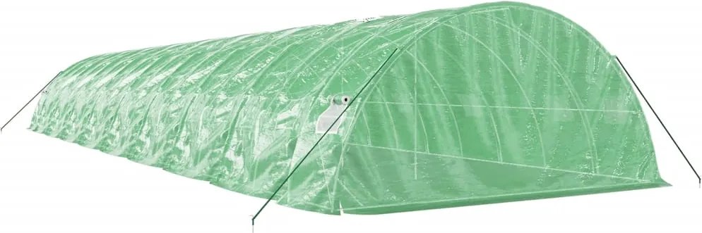 Skleník s ocelovým rámem zelený 90 m² 18 x 5 x 2,3 m 3188090