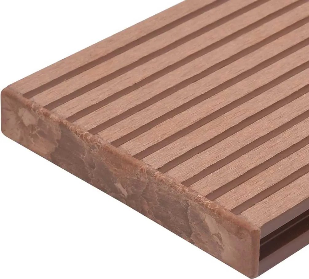 Koncové krytky 10 ks hnědé plast 149002