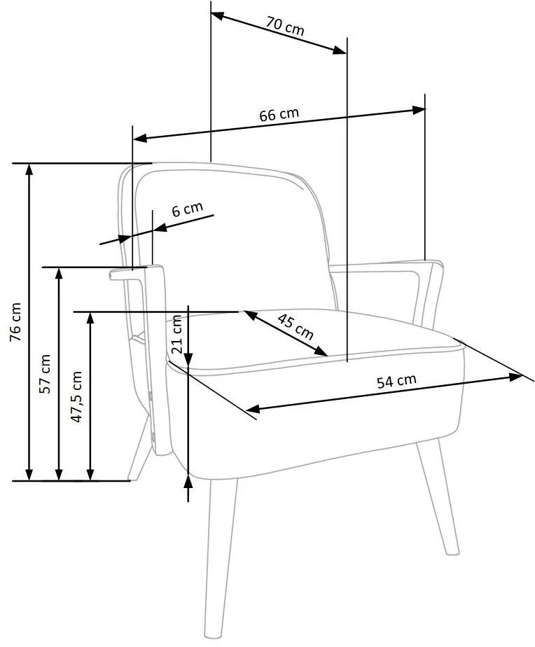 Béžové křeslo PASTORE