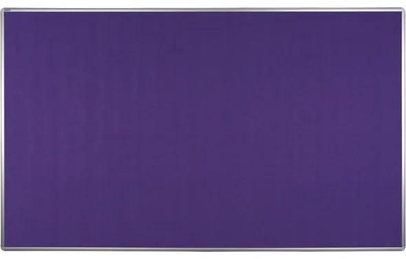 Textilní nástěnka ekoTAB v hliníkovém rámu, 2000 x 1200 mm, fialová