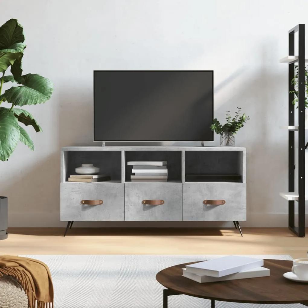vidaXL TV skříňka 102 x 36 x 50 cm kompozitní dřevo [829008] Barva: bílá s vysokým leskem