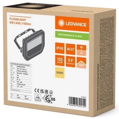 LED reflektor LEDVANCE FLOODLIGHT bílý 8W/6W 1200lm/850lm 3000K teplá bílá IP66