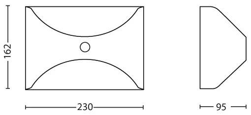 Philips 17299/47/16 - Venkovní senzorové svítidlo HERB LED/6W/230V IP44