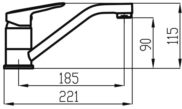 Novaservis - Dřezová/umyvadlová baterie METALIA lesklý chrom