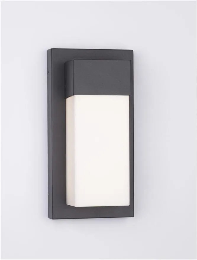 NV 9060202 Venkovní nástěnné svítidlo LETO černý hliník akrylový difuzor LED 18W 3000K 220-240V 120st. IP65 - NOVA LUCE