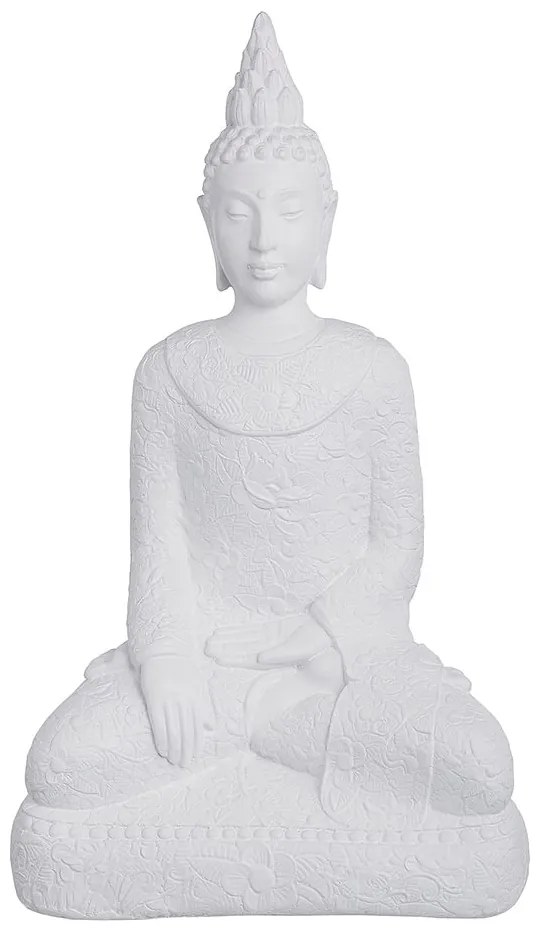 Butlers BUDDHA Soška 60 cm - bílá