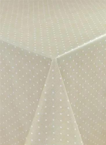 Ubrus PVC 573572, návin 20 m x 140 cm, puntíky hnědé, IMPOL TRADE | BIANO
