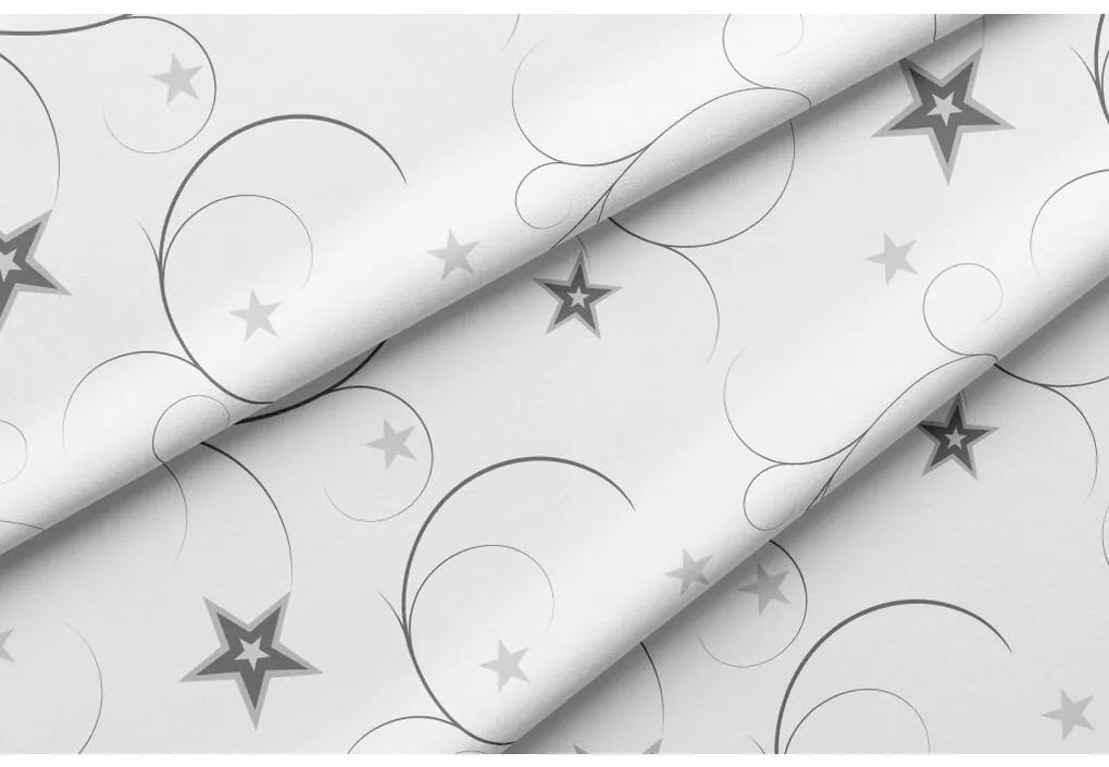 Ubrus vánoční teflonový - hvězda šed Rozměry: 120x120, Tvar: Čtverec