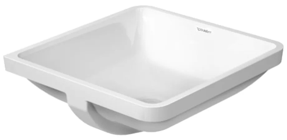 Duravit Starck 3 - Vestavěné umyvadlo, hladké, 43 x 43 cm, bílé 0305430000