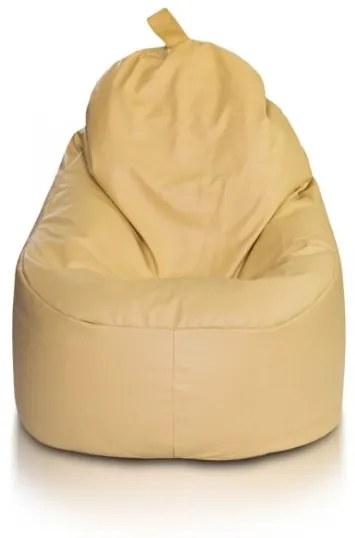 Sedací vak Yoko ekokůže / polyester TiaHome - Žltá
