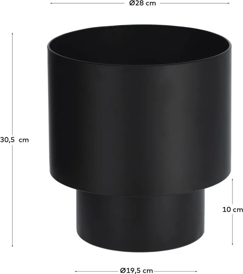 Kovový obal na květináč ø 28 cm Mash – Kave Home