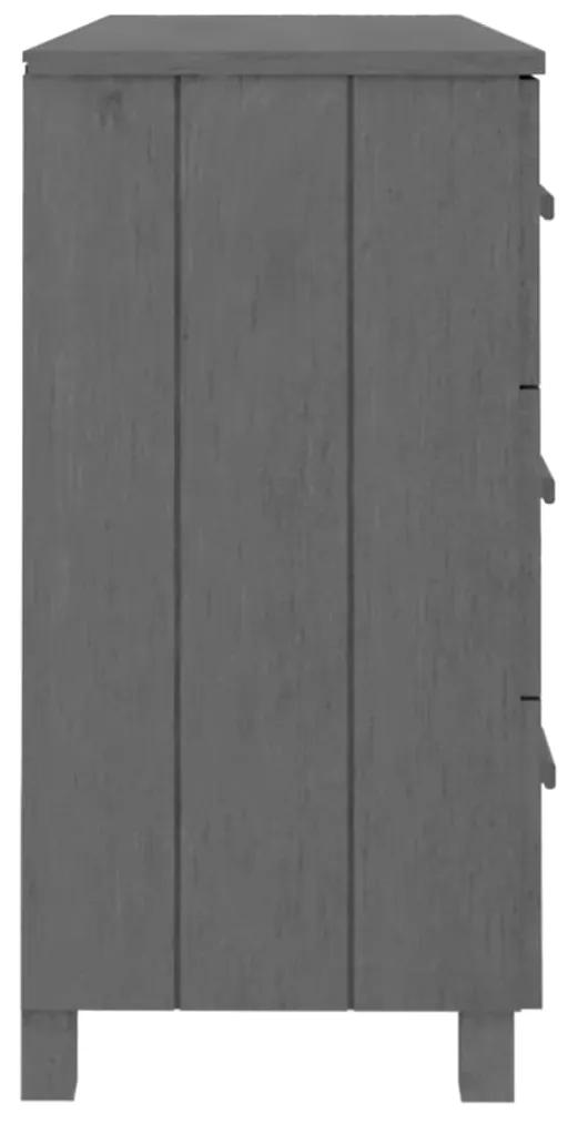 Příborník HAMAR tmavě šedý 113 x 40 x 80 cm masivní borovice,  340450