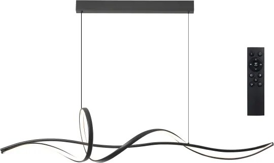 Brilagi - LED Stmív. lustr na lanku SIGNATURE LED/55W/230V 120x23 cm černá + DO