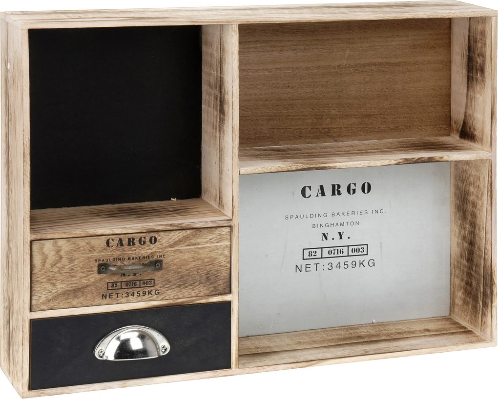 Skříňka na drobnosti CARGO -  úložný box s 2 zásuvkami i 3 přihrádkami