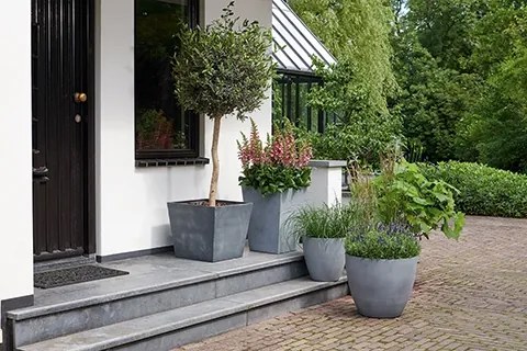 KETER Květináč Beton Conic Square Planter 40 L - šedý