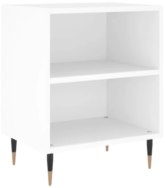 vidaXL Noční stolek bílý 40 x 30 x 50 cm kompozitní dřevo