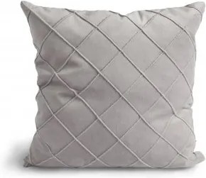 Lovely Linen Povlak na polštář Velvet Cushion Light grey 47x47