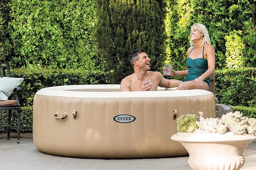 INTEX Nafukovací vířivka Pure spa pro 4 osoby (bublinky+masáž) 800L