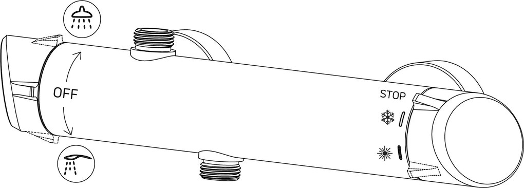 Deante Sprchový komplet Arnika se směšovací baterií - NAC D1QK