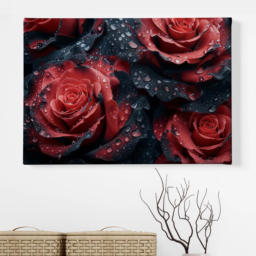 Obraz na plátně - Růže, tajemní sousedé FeelHappy.cz Velikost obrazu: 120 x 80 cm