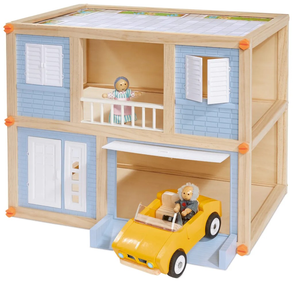 PLAYTIVE®JUNIOR Dřevěný domeček pro panenky (garáž), Provedení: garáž - 4032611230985