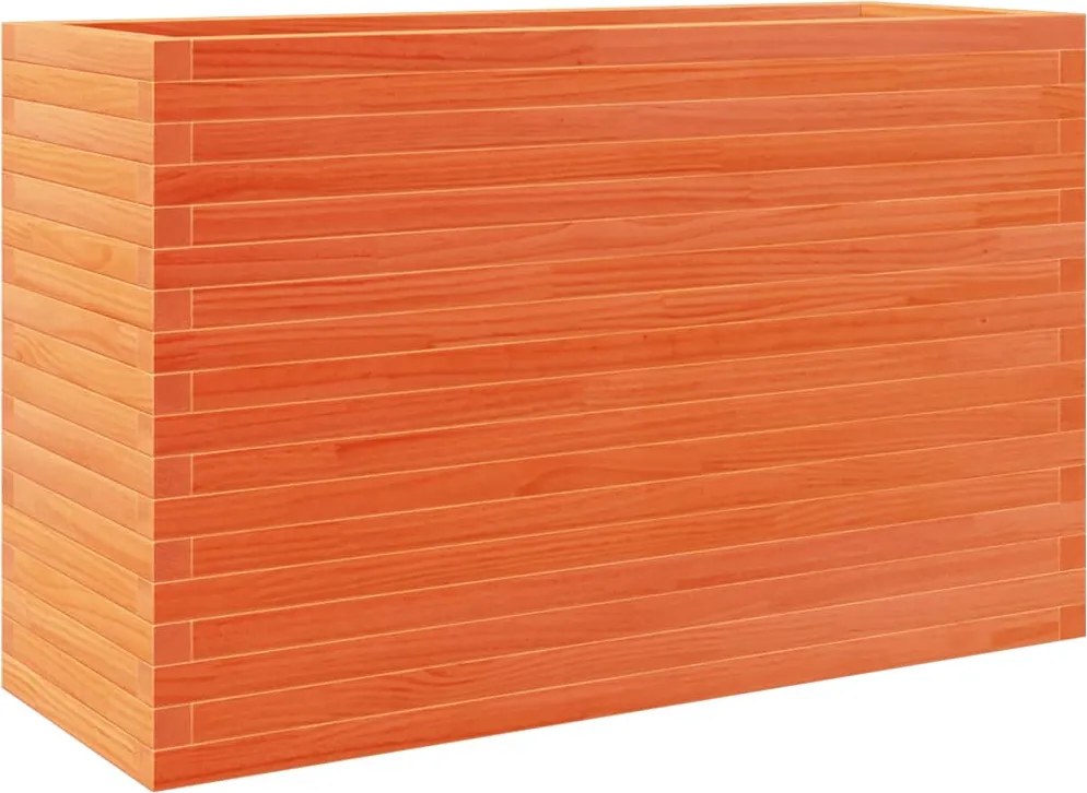 Zahradní truhlík voskově hnědý 110x40x68,5 cm masivní borovice 3282496
