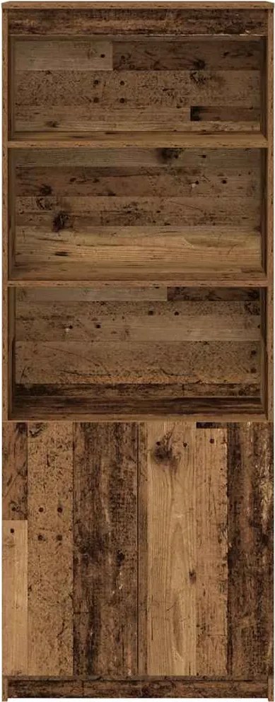 Skříň highboard Staré dřevo 70x35x180 cm kompozitní dřevo 3328478