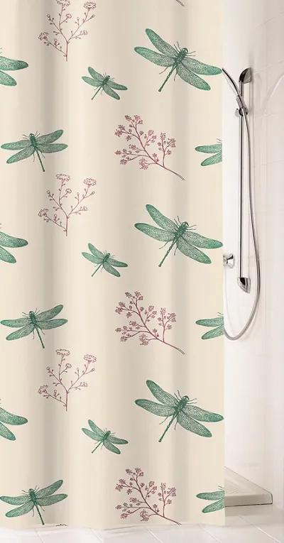 SCARLETT sprchový závěs 180x200cm, polyester vážky (5915683305)