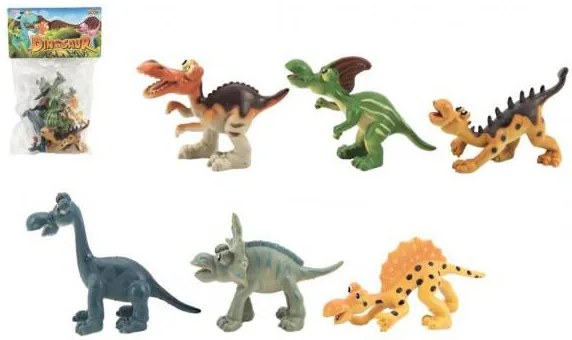 Teddies Veselí dinosauři 9-11 cm 6 ks