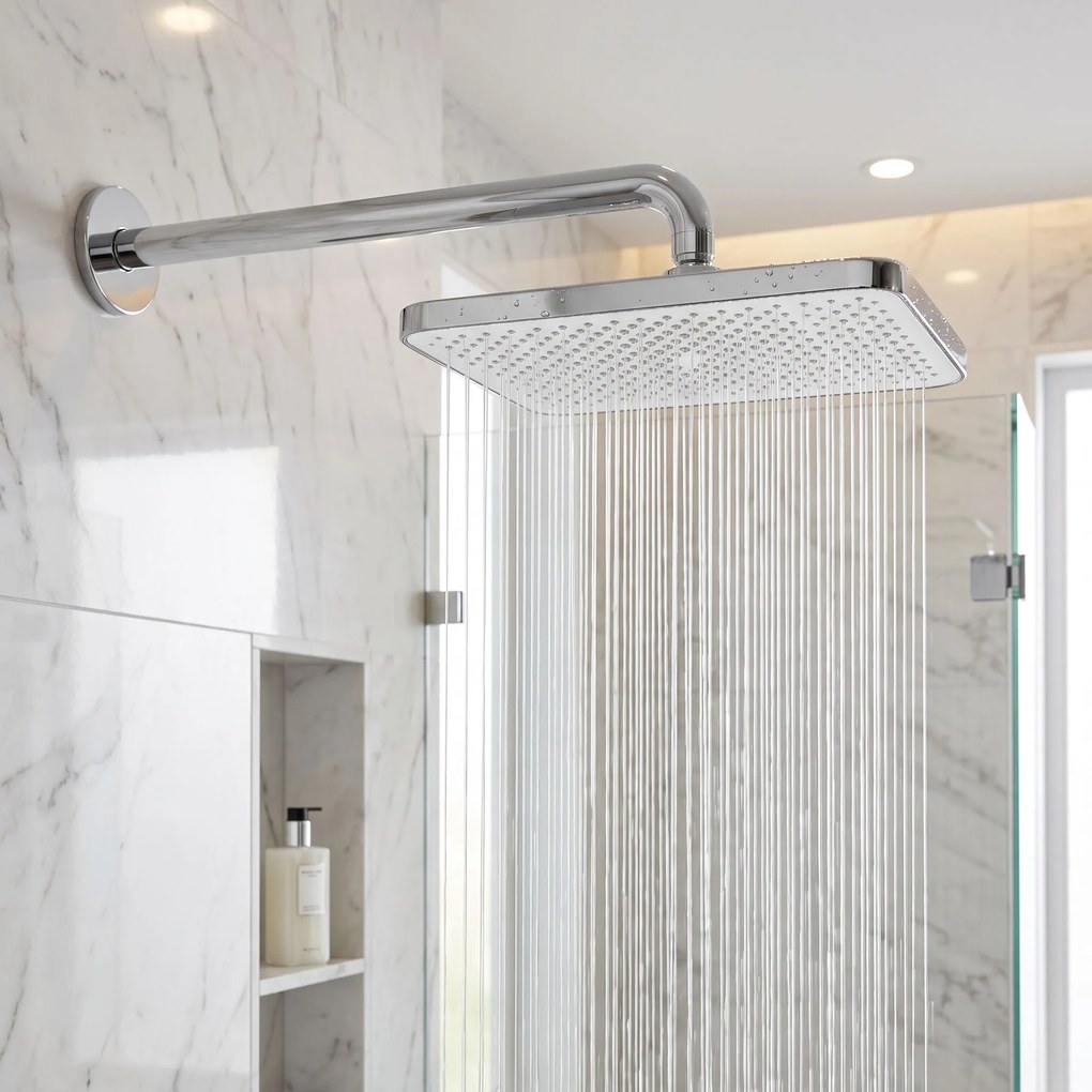 Rea Rea, obdélníková dešťová sprcha 380x210 mm, JS-032, chromová, REA-P0392