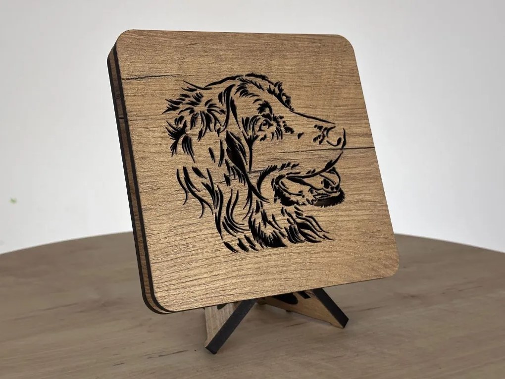 Li-Go "Ohař" lampa 19x19cm provedení povrchu: dub