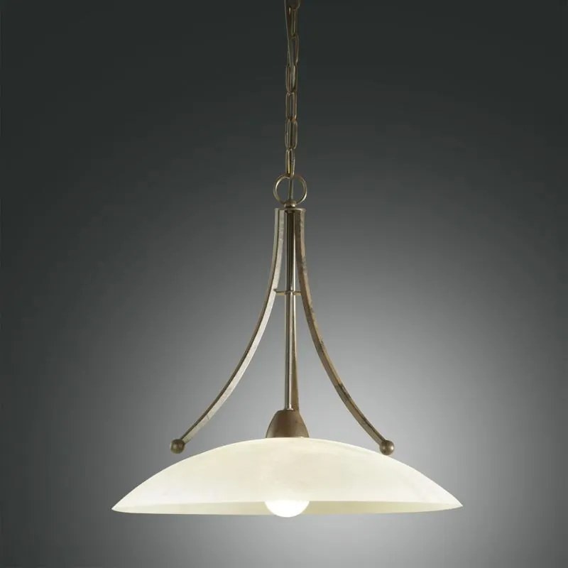 Fabas luce 2498-40-171 Devon, závěsné svítidlo v klasickém stylu, 1x100W, tmavá rez
