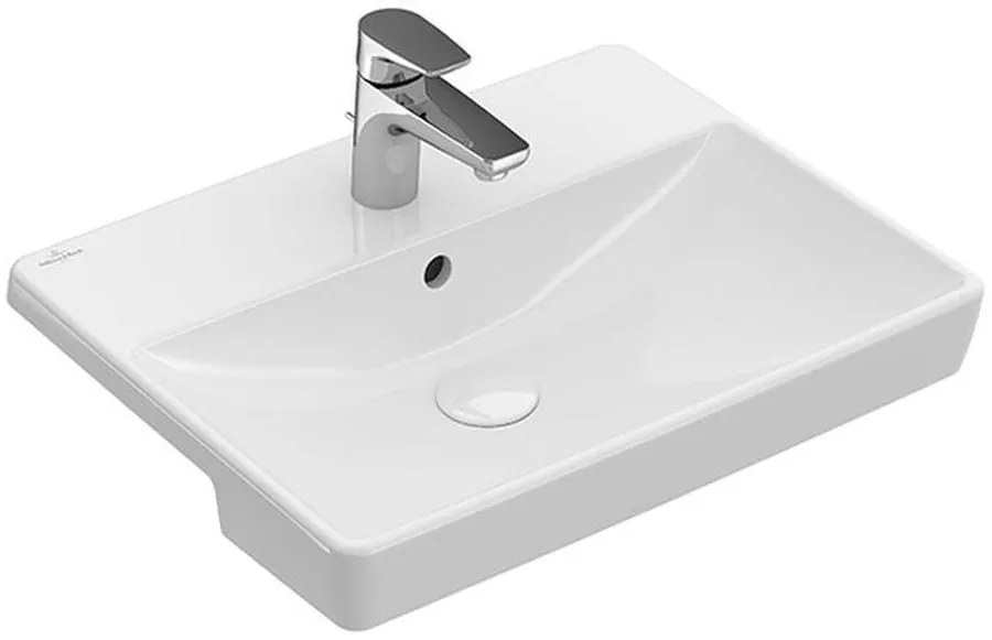 Villeroy &amp; Boch Avento umyvadlo 55x44 cm obdélníkový bílá 4A0655R1