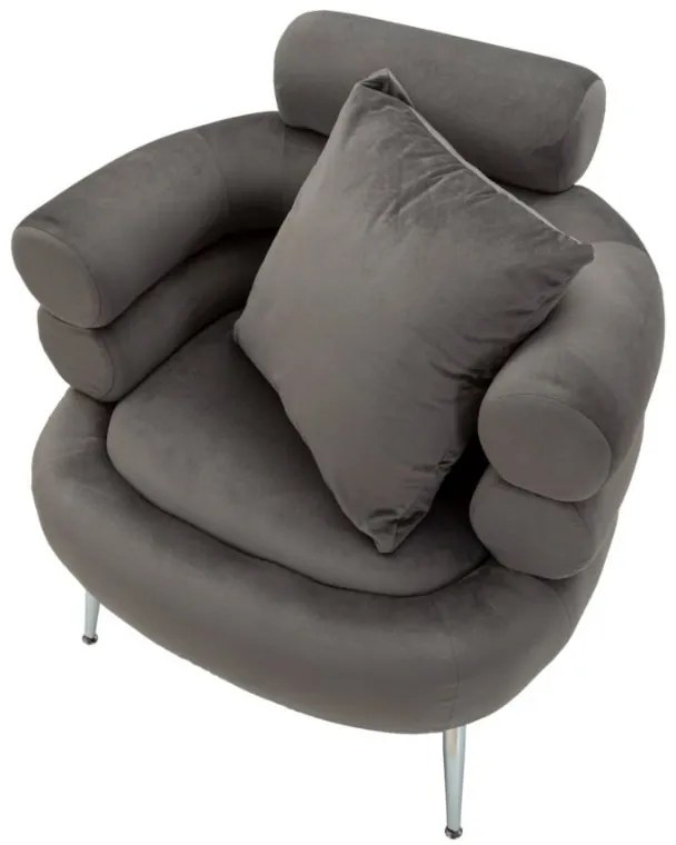 Designové křeslo Harmony šedé