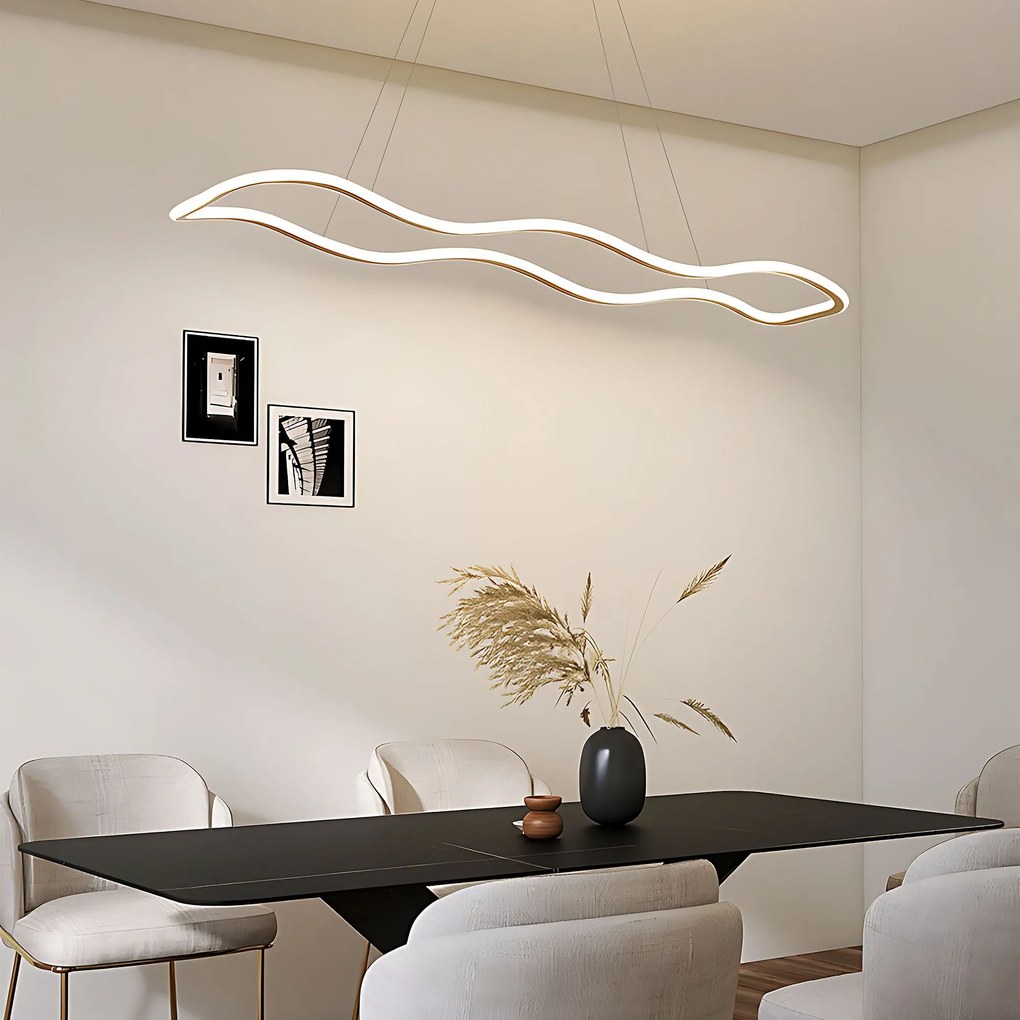 Toolight Závěsné LED osvětlení Modern D21 LHJ027-CP 120cm zlaté