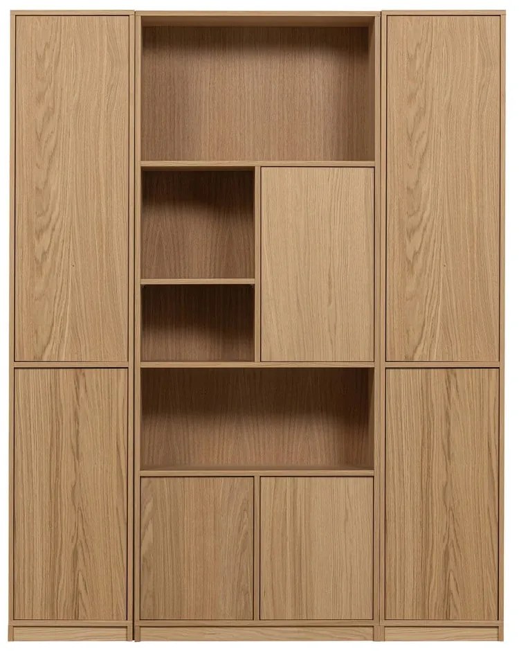 Modulární knihovna v dekoru dubu v přírodní barvě 157x199 cm Modulair – vtwonen
