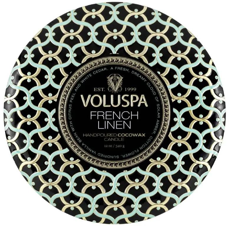 Voluspa – vonná svíčka French Linen (Čistý len), 340 g