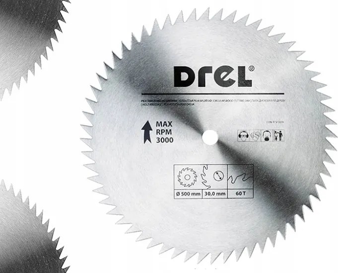 Kotoučová Pila Na Dřevo 500 mm x 60 Zubů