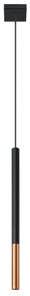 Sollux Lighting Závěsné svítidlo MOZAICA 1 černá/měď
