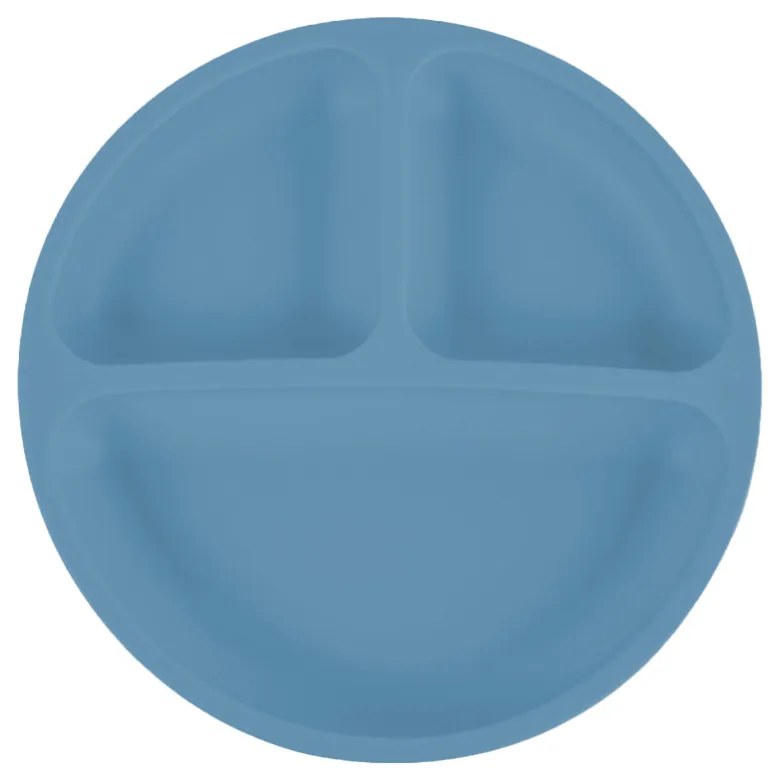 Dětský silikonový talíř PupyHou Barva: Blue (modrá)