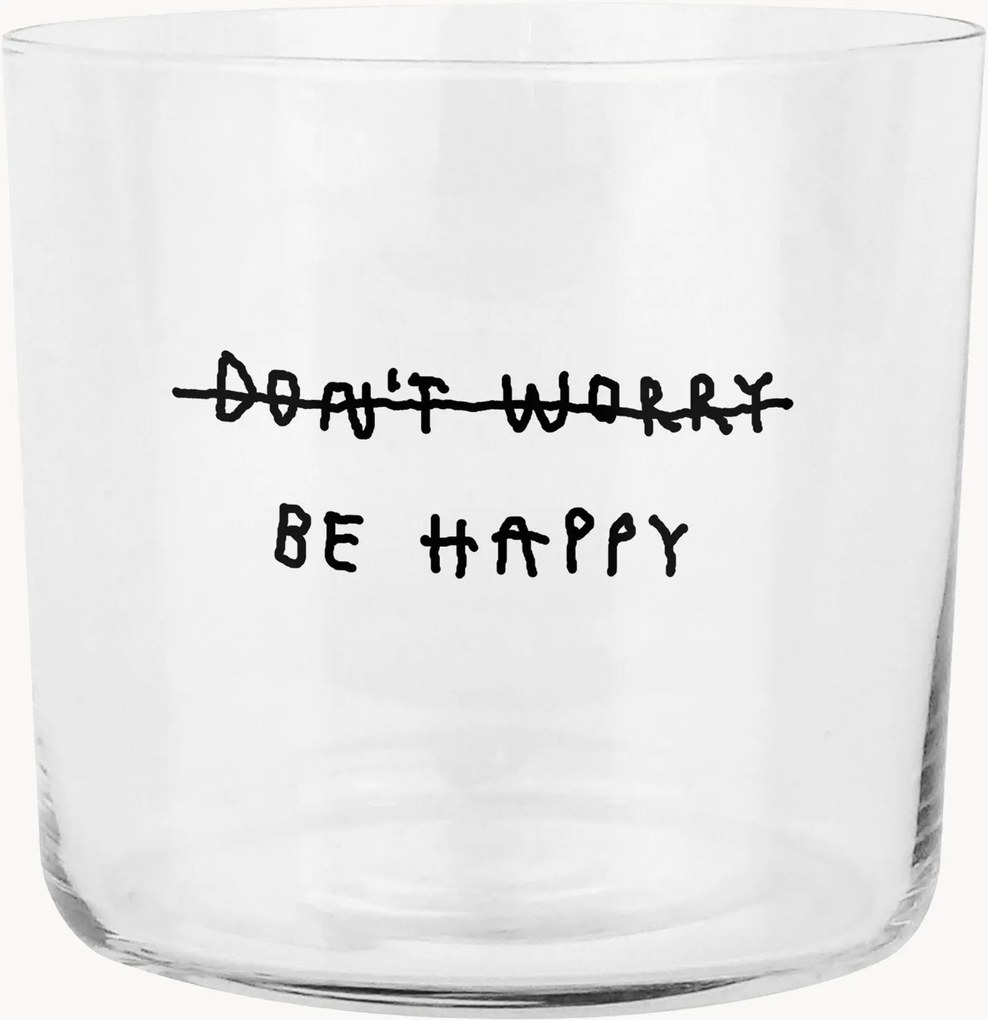 Sklenice Don't Worry Be Happy