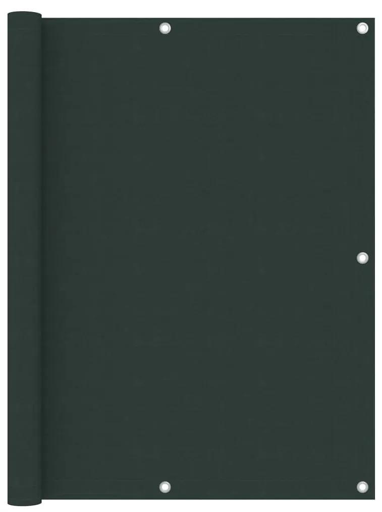 Balkónová zástěna tmavě zelená 120 x 300 cm oxfordská látka - Default Title