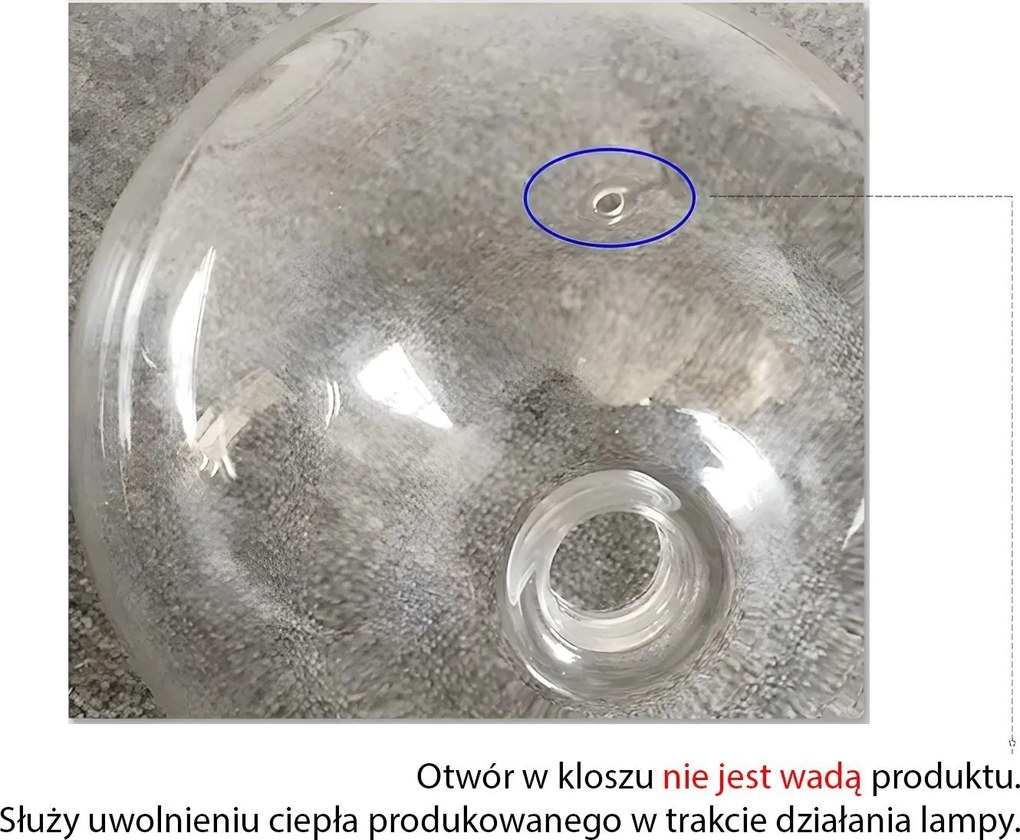 Toolight Toolight, skleněné kulové závěsné stropní svítidlo 20cm, APP1683-1CP, zlatá, OSW-04303