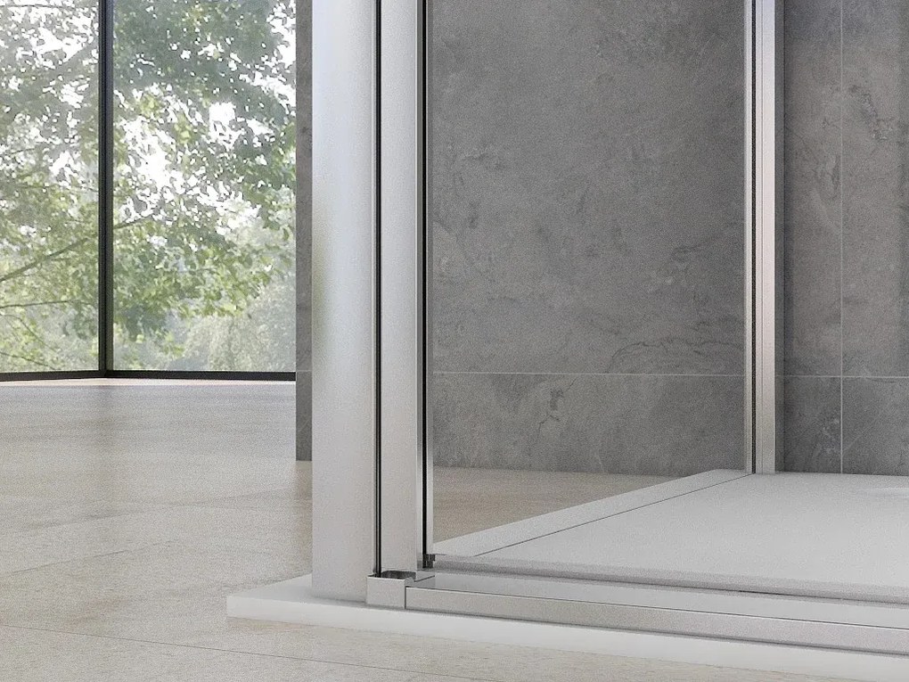 HANY COMBI 85x80 Čiré Sprchová zástěna obdélníková