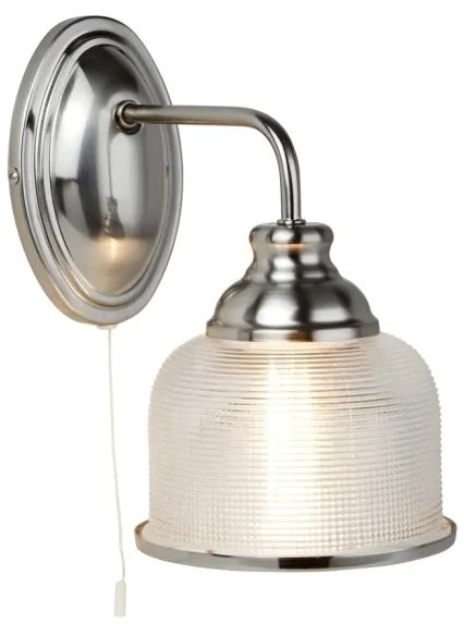 Searchlight 2671-1SS Nástěnná lampa BISTRO satin s vypínačem