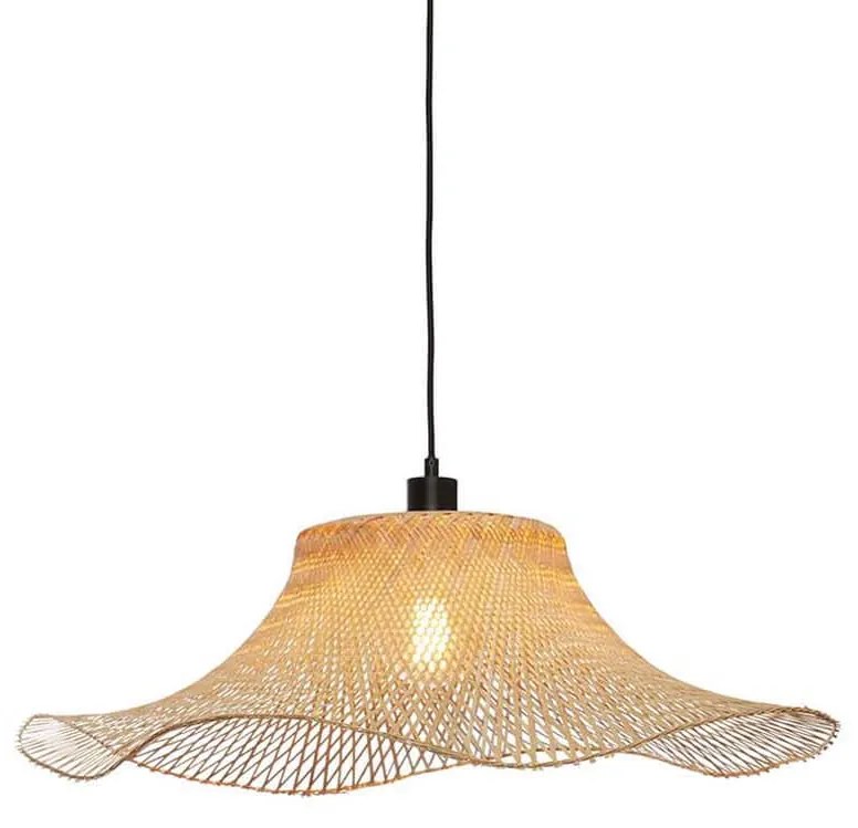 Stropní visící lampa ibiza l 65 x 20 cm přírodní MUZZA